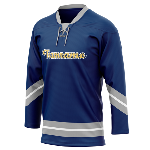 Free Design No Minimums Custom Team Design Royal Blue & Gray Colors ...