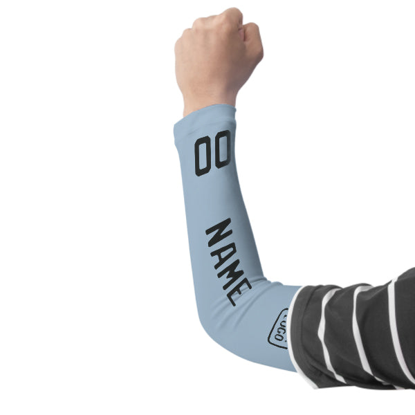 Custom Light Blue Black Arm Sleeve – Winerpro
