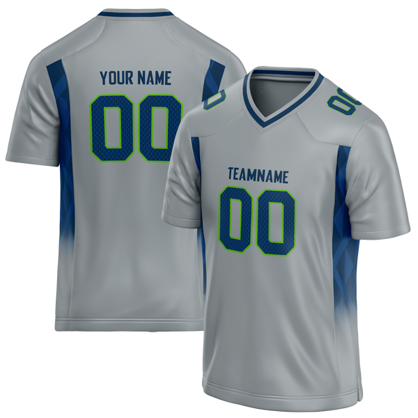 Free Design No Minimums Custom Gray & Navy Blue Colors Design Sports ...