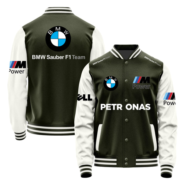 BMW Motorsport F1 Team Retro Bomber Casual Varsity Jacket – Winerpro