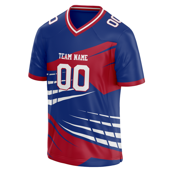 Free Design No Minimums Custom Team Design Royal Blue & Maroon Colors ...