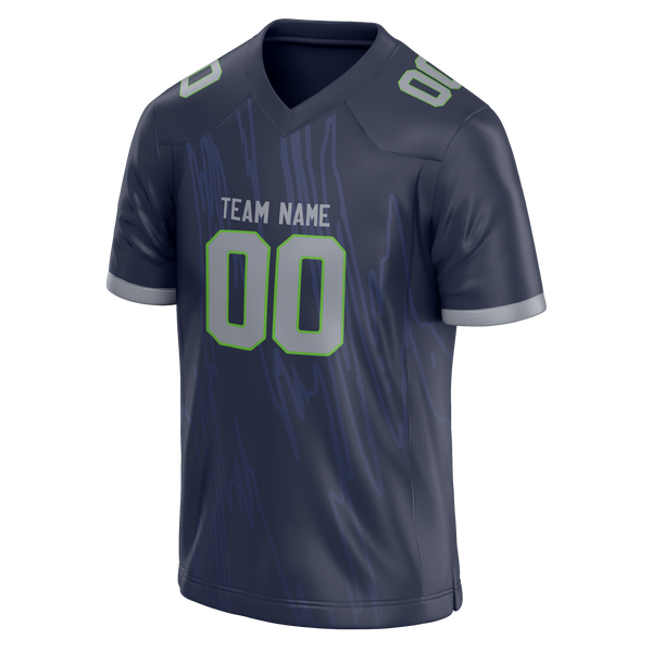 Free Design No Minimums Custom Team Design Navy Blue & Silver Colors ...